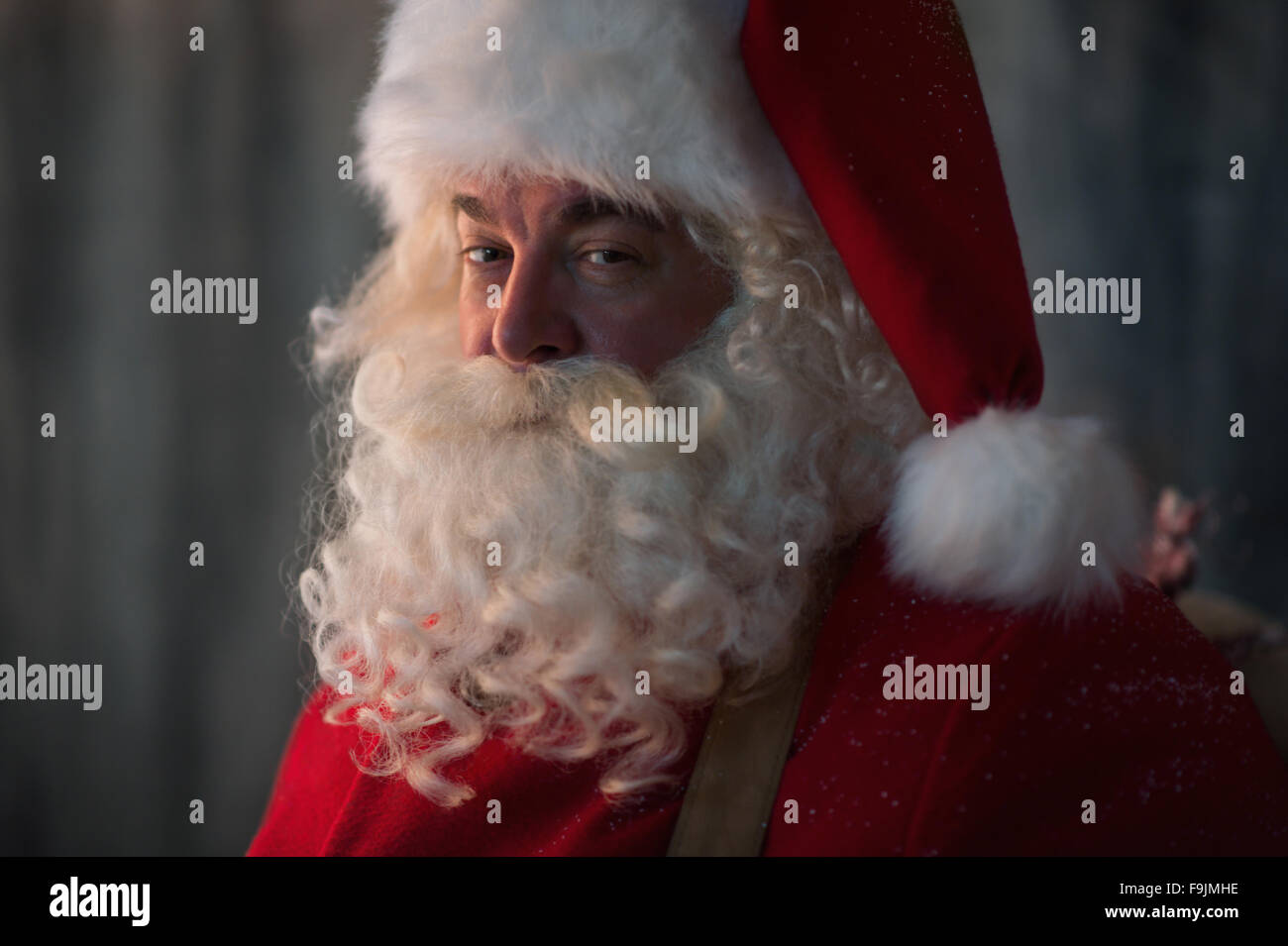 Santa claus face closeup hi-res stock photography and images - Alamy