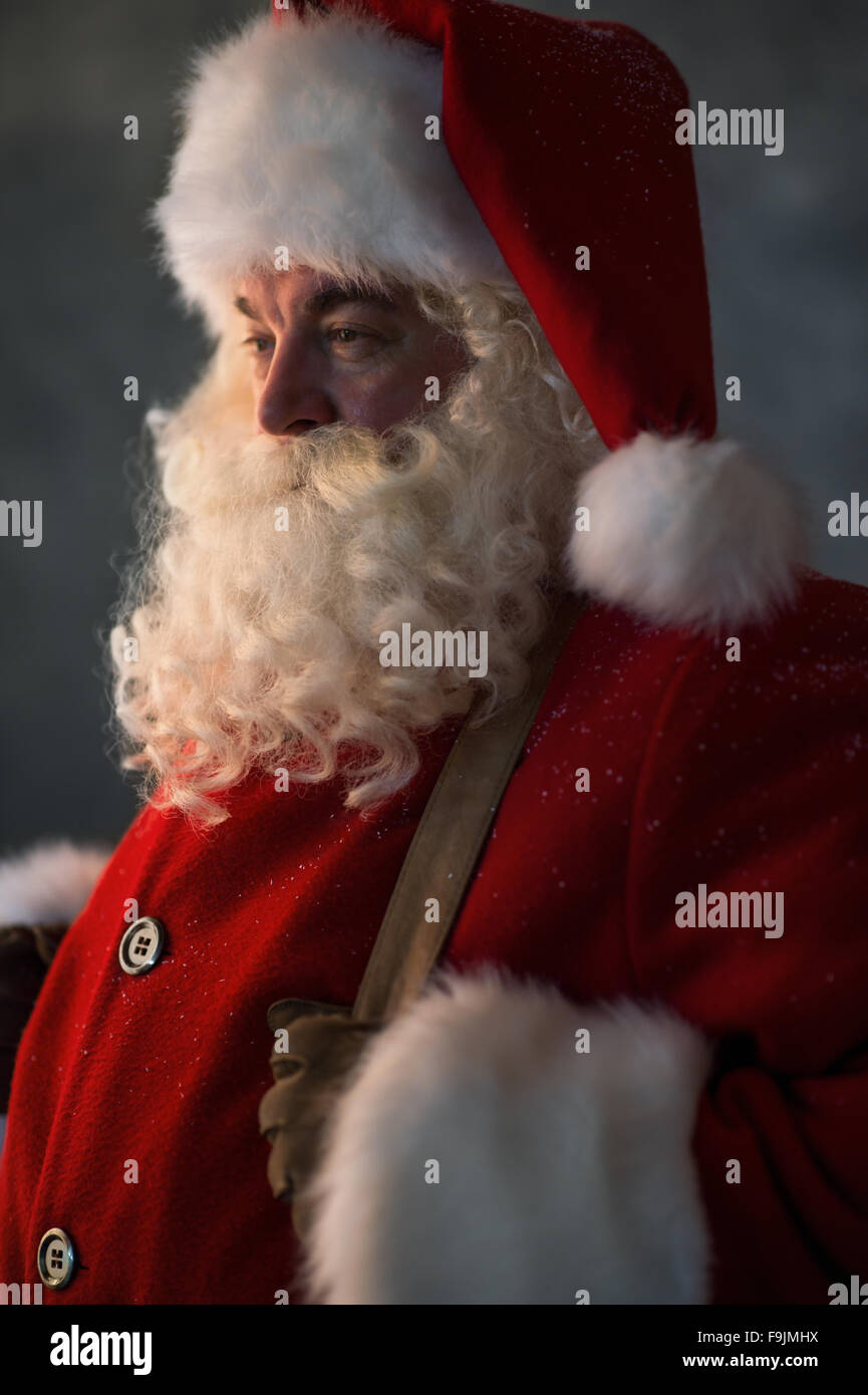 Santa Claus Closeup Portrait Stock Photo - Alamy
