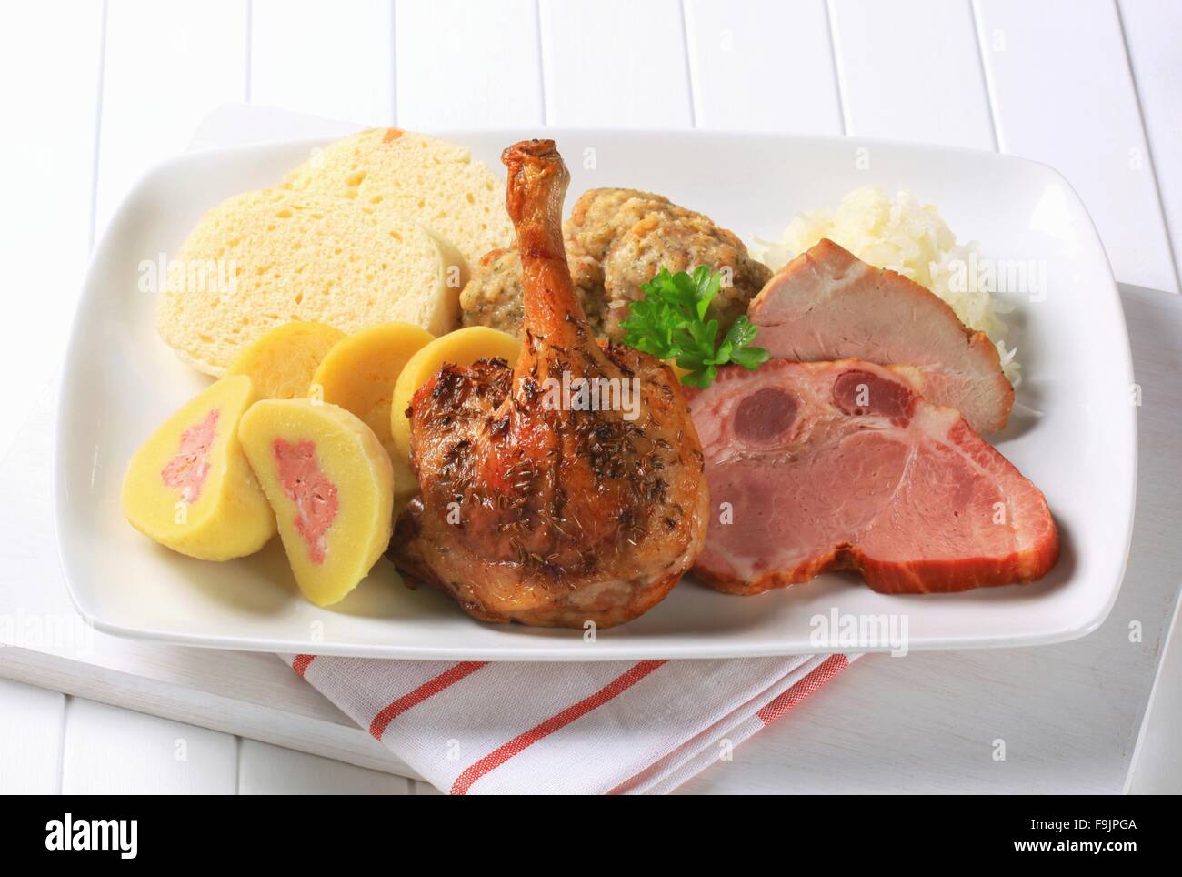 Traditional Czech cuisine Stock Photo - Alamy