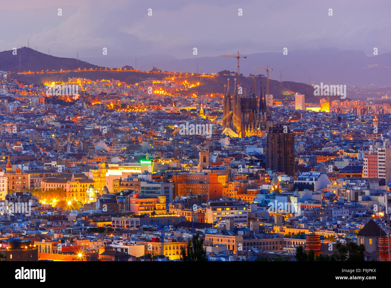Aerial view barcelona hi-res stock photography and images - Alamy