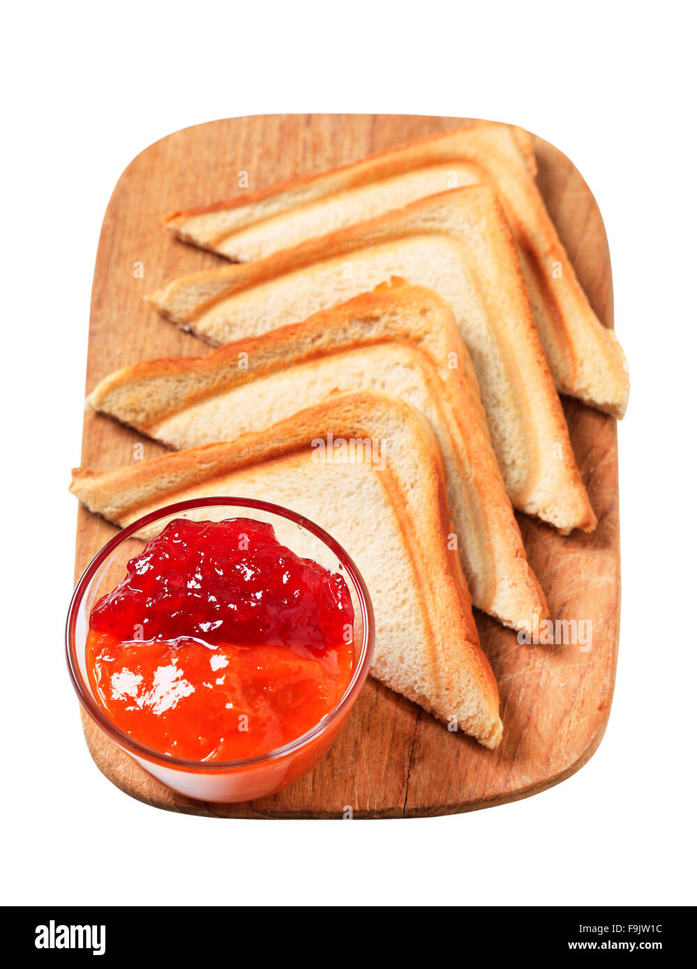Triangle sandwich top view hi-res stock photography and images - Alamy