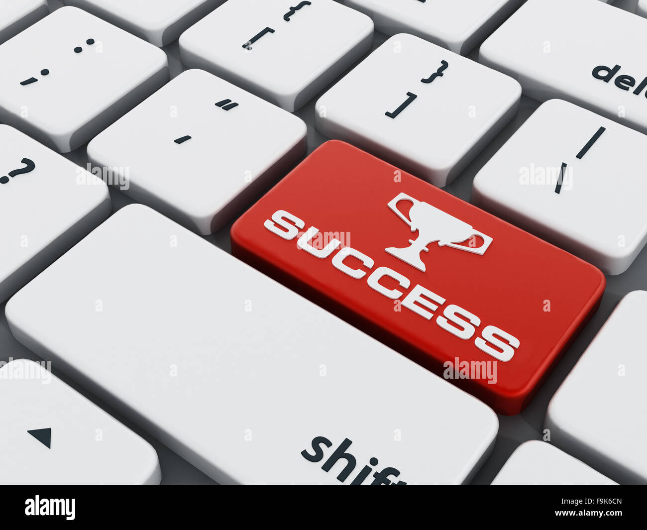 Red success key on computer keyboard Stock Photo - Alamy
