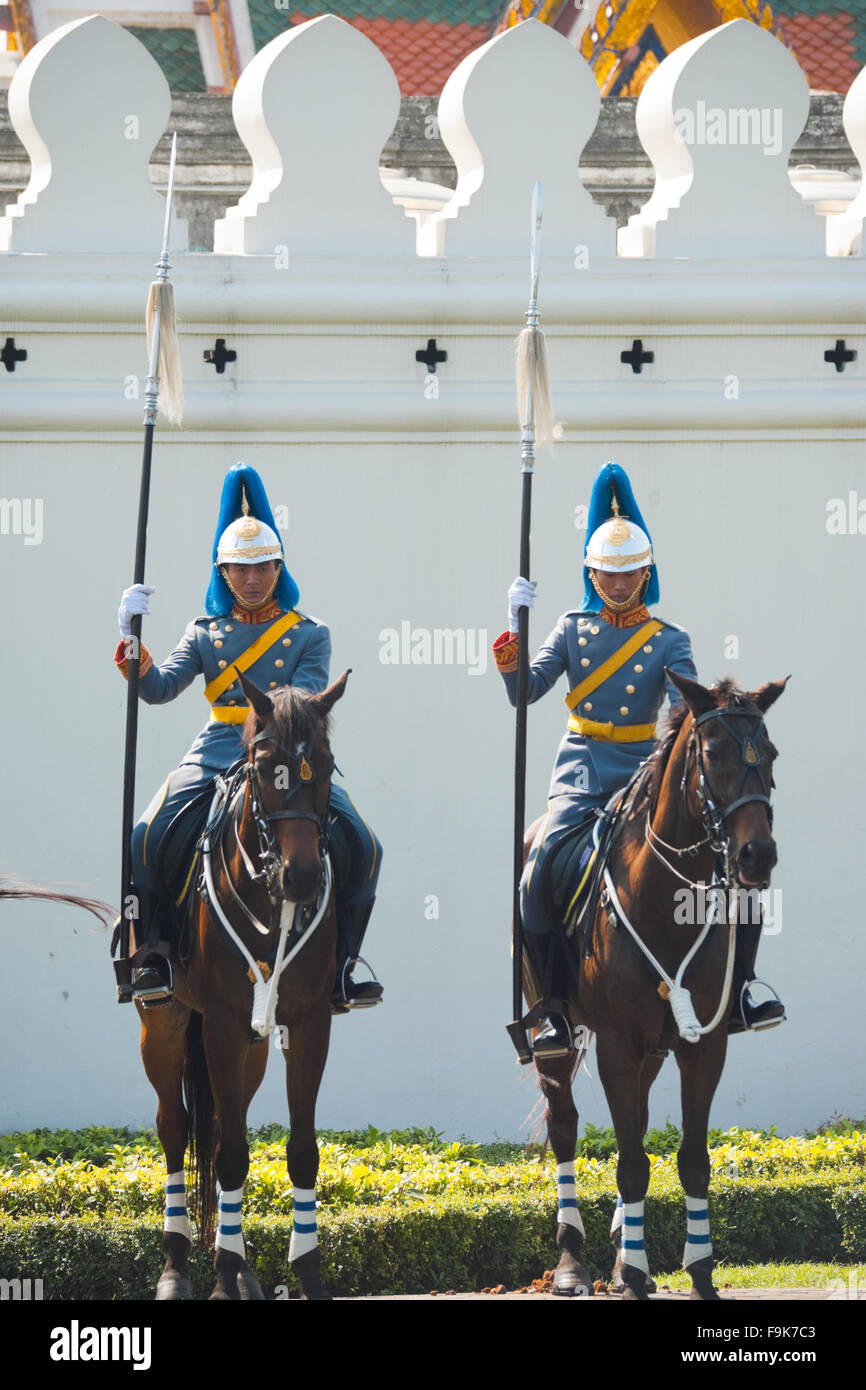 Two members of an elite squad, the Thai Royal Mounted Guard on ...