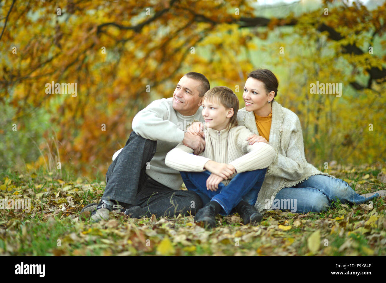 Nice happy family Stock Photo - Alamy