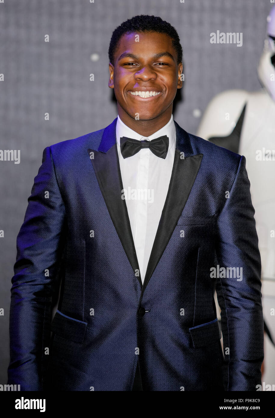 London, UK. 16th December, 2015. John Boyega Actor Star Wars; The Force ...