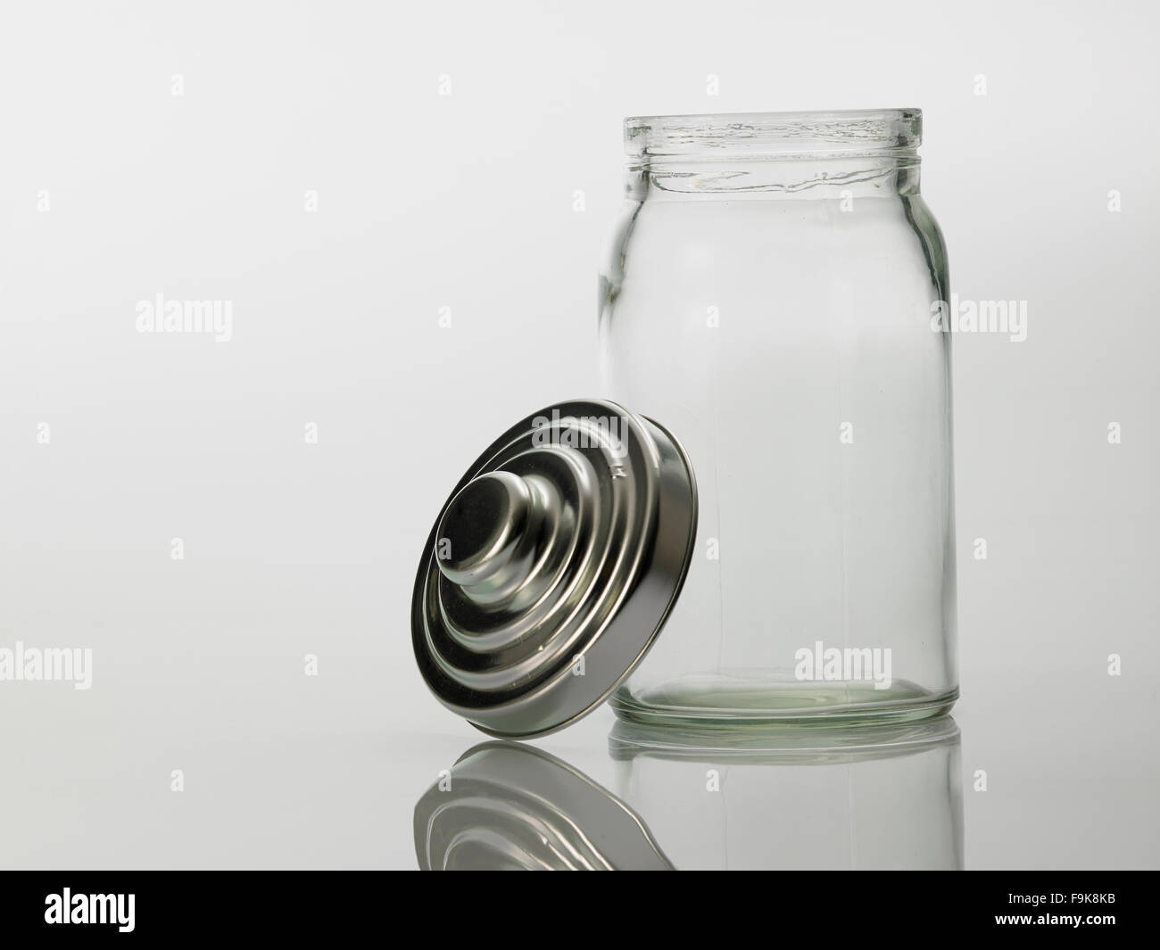 clear container on the white background Stock Photo - Alamy