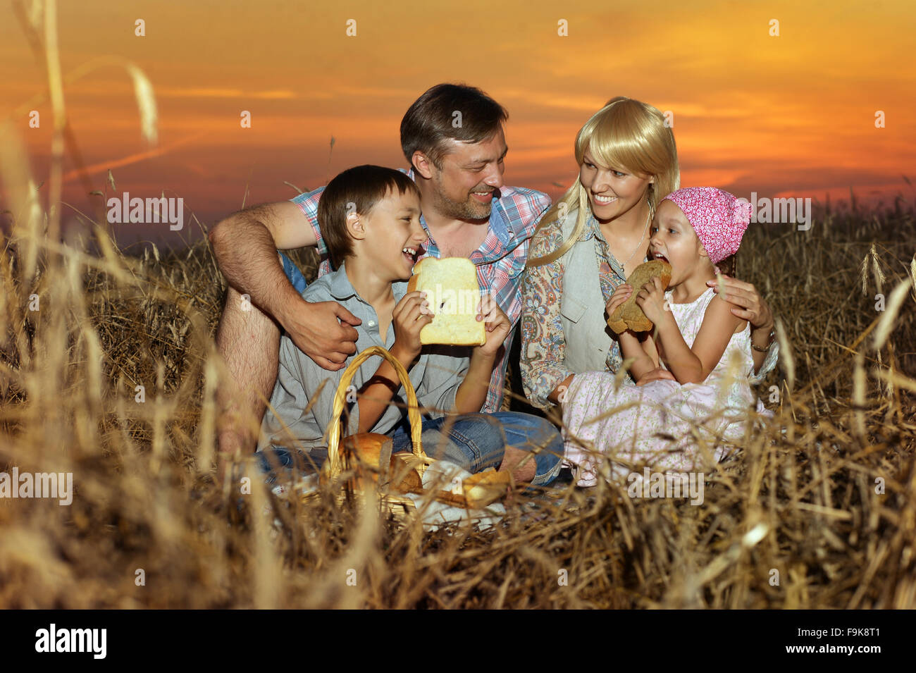 Kids family bread hi-res stock photography and images - Alamy