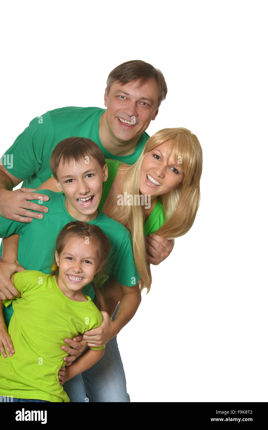 Cute happy family Stock Photo - Alamy