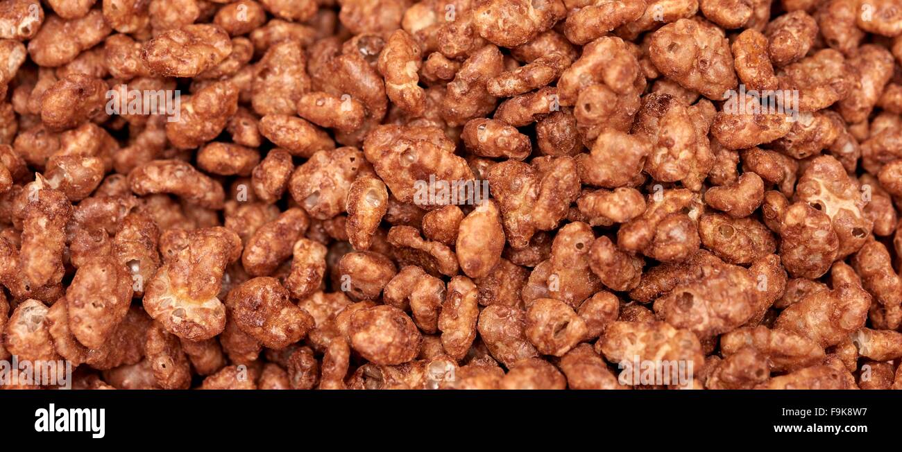 Coco Pops close up macro background shot image Stock Photo - Alamy