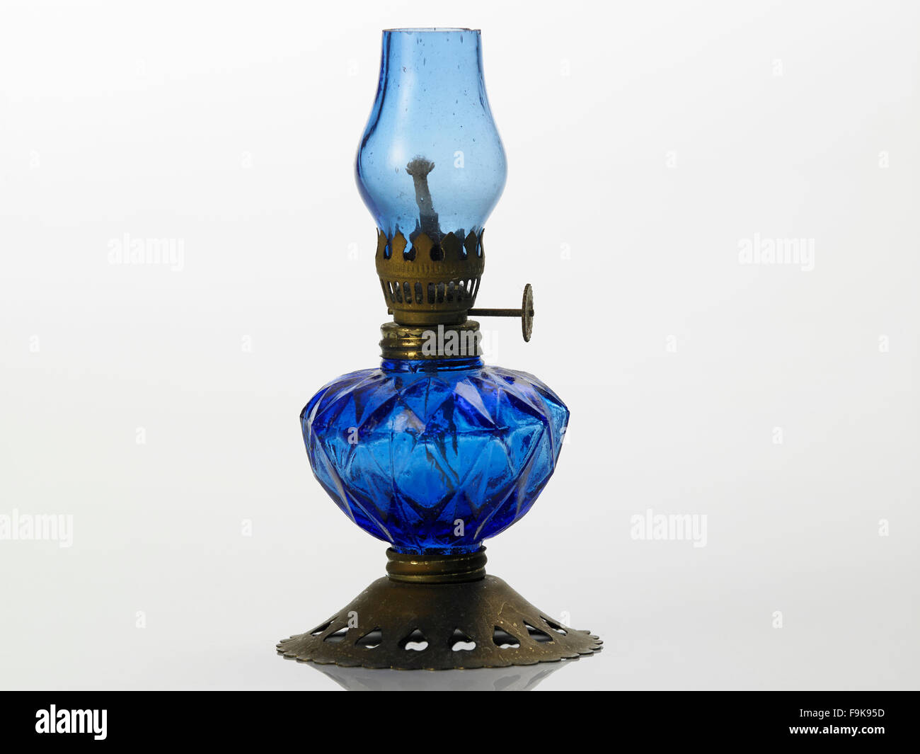 Vintage gasoline lamp isolated on white background Stock Photo - Alamy