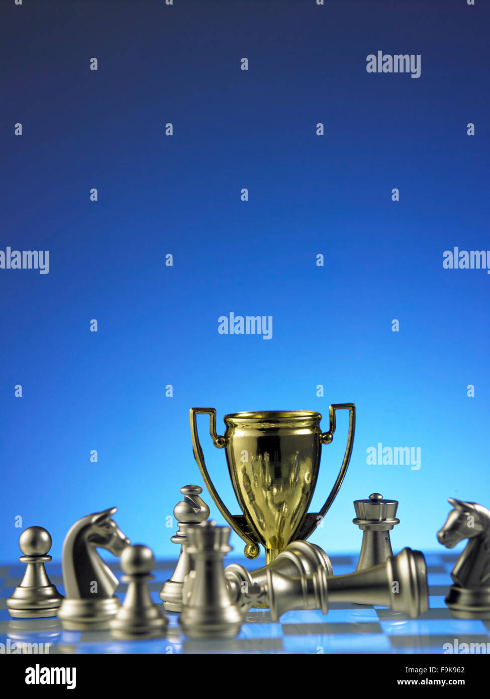 King chess trophy hi-res stock photography and images - Alamy