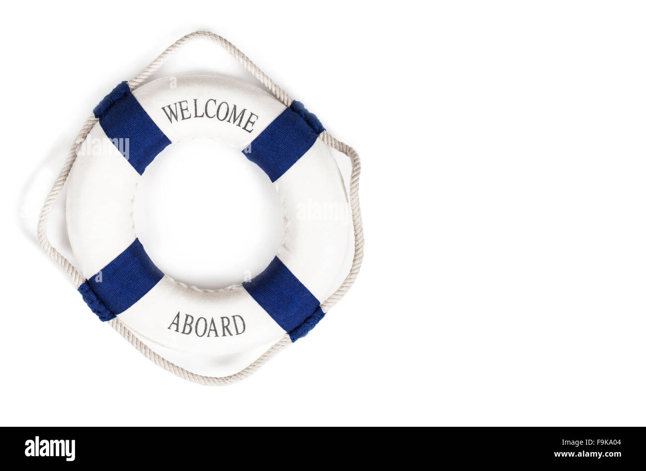 Toy life buoy on a white background isolated Stock Photo - Alamy