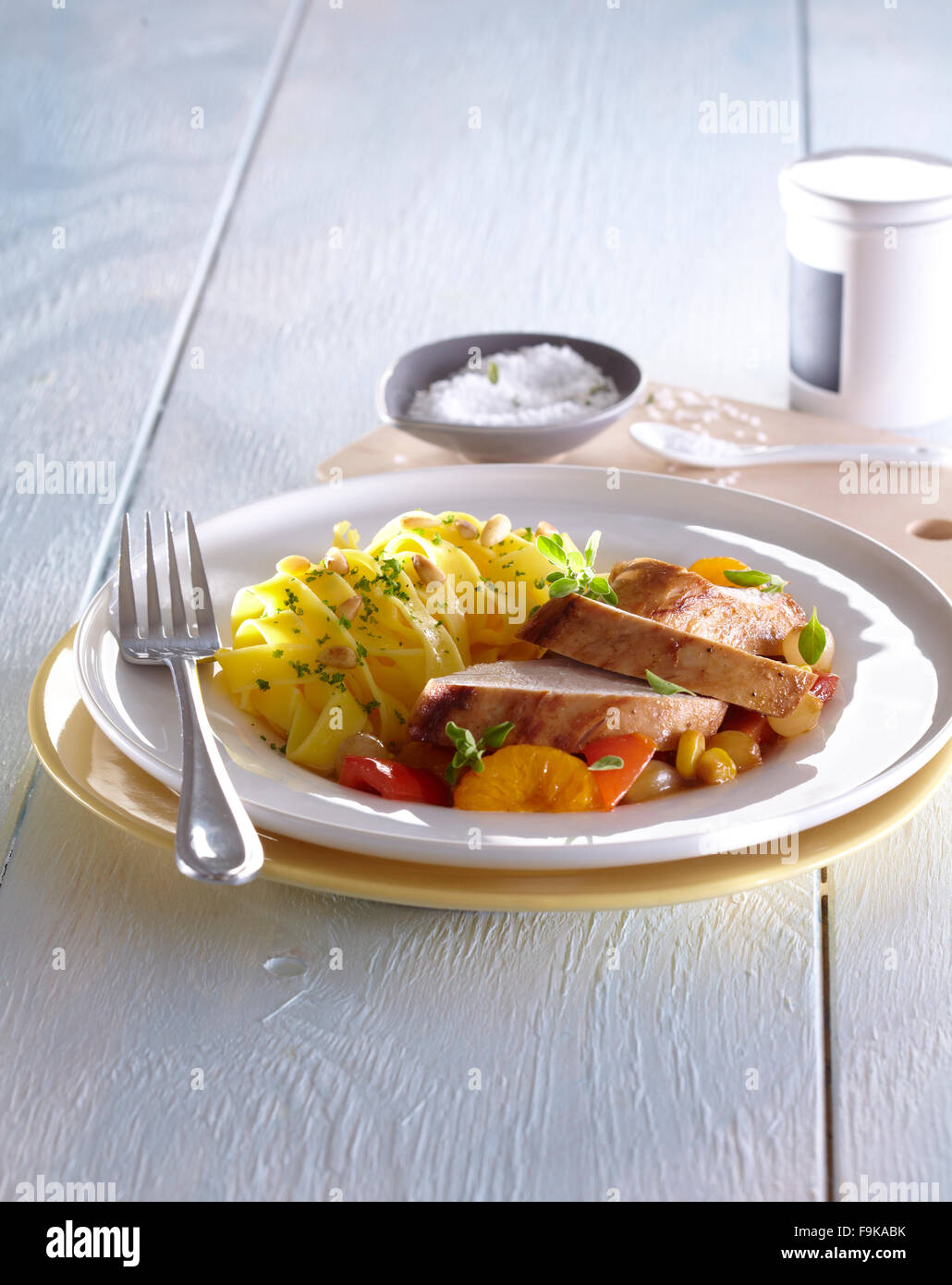 Honey turkey + steps Stock Photo - Alamy