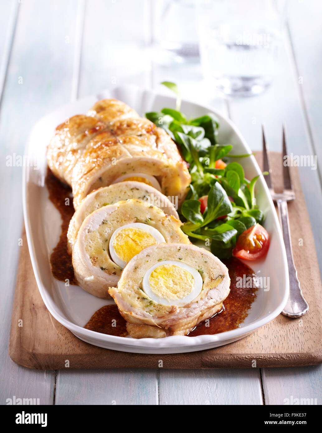 Chicken roulade hi-res stock photography and images - Alamy