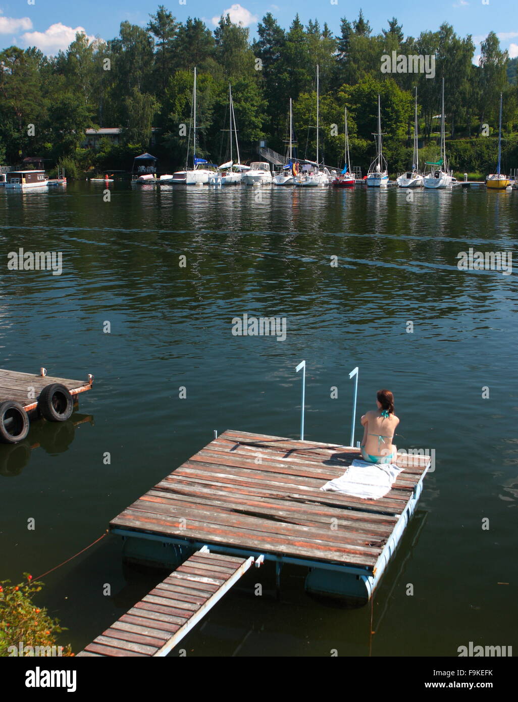 Reservoir Slapy, Czech Republic Stock Photo - Alamy