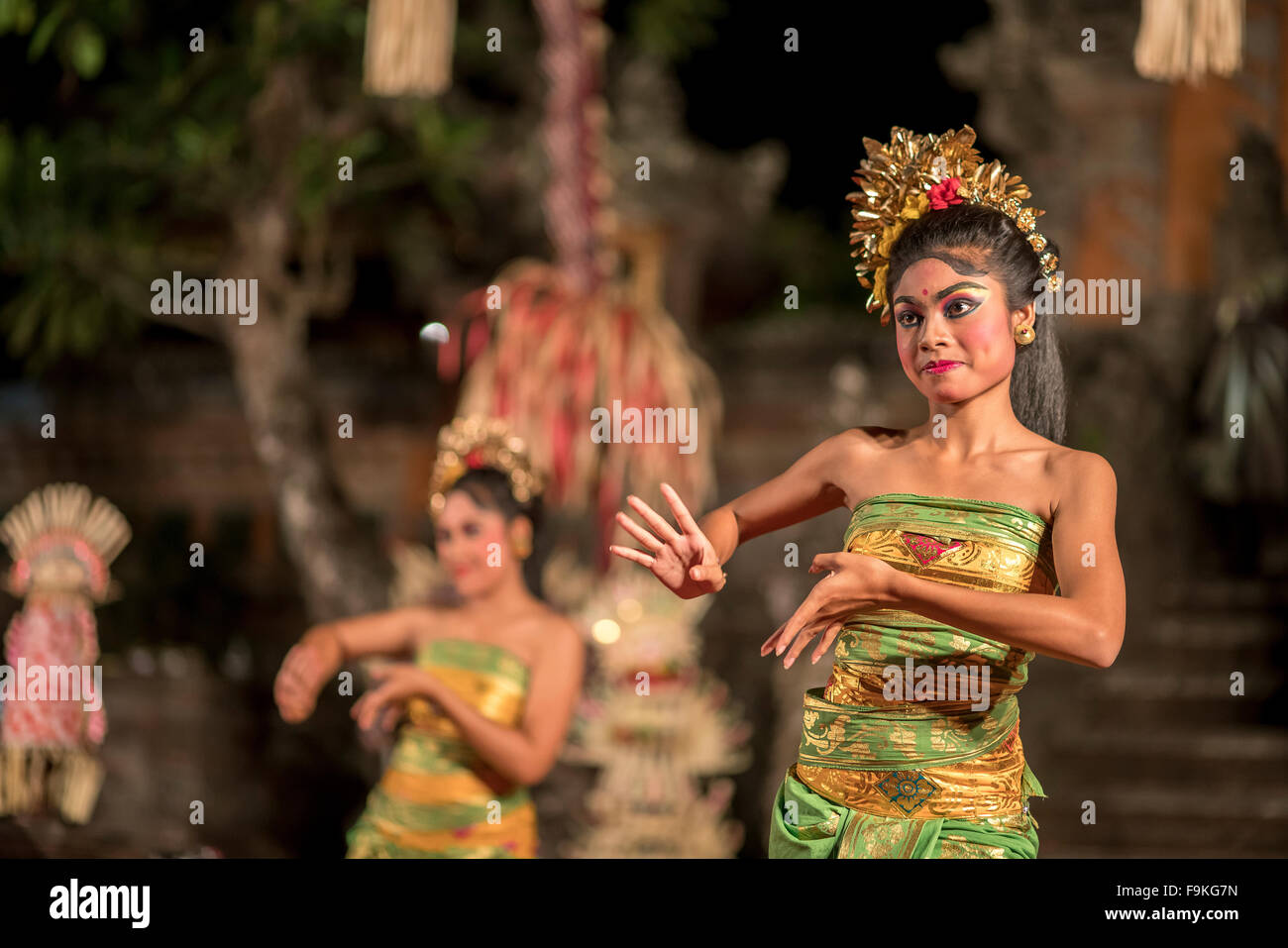 Bali dancer performing the classic Ramayana Ballet,Ubud Palace / Puri ...