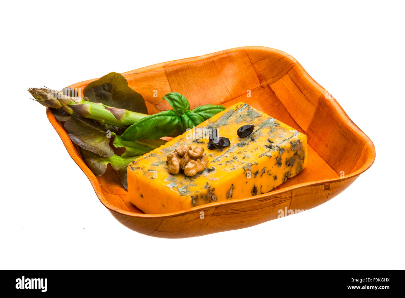 Gold cheese with mould Stock Photo - Alamy
