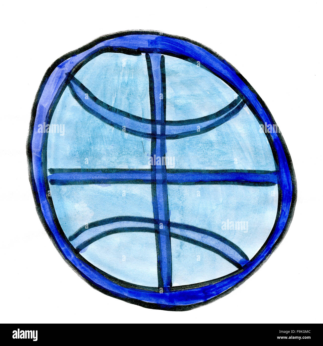 cartoon ball isolated on white background cartoon Stock Photo - Alamy