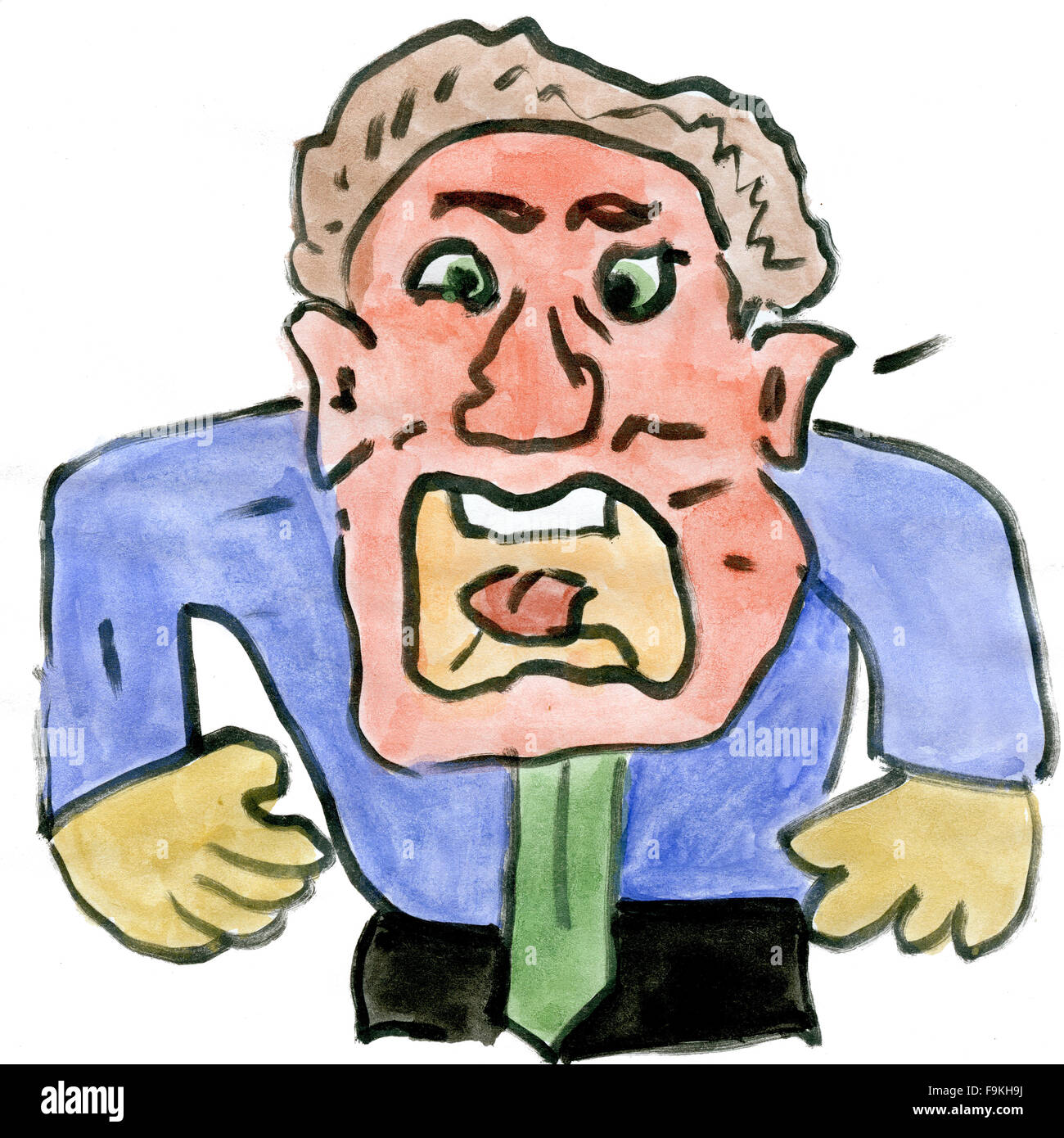 Angry Businessman Clipart