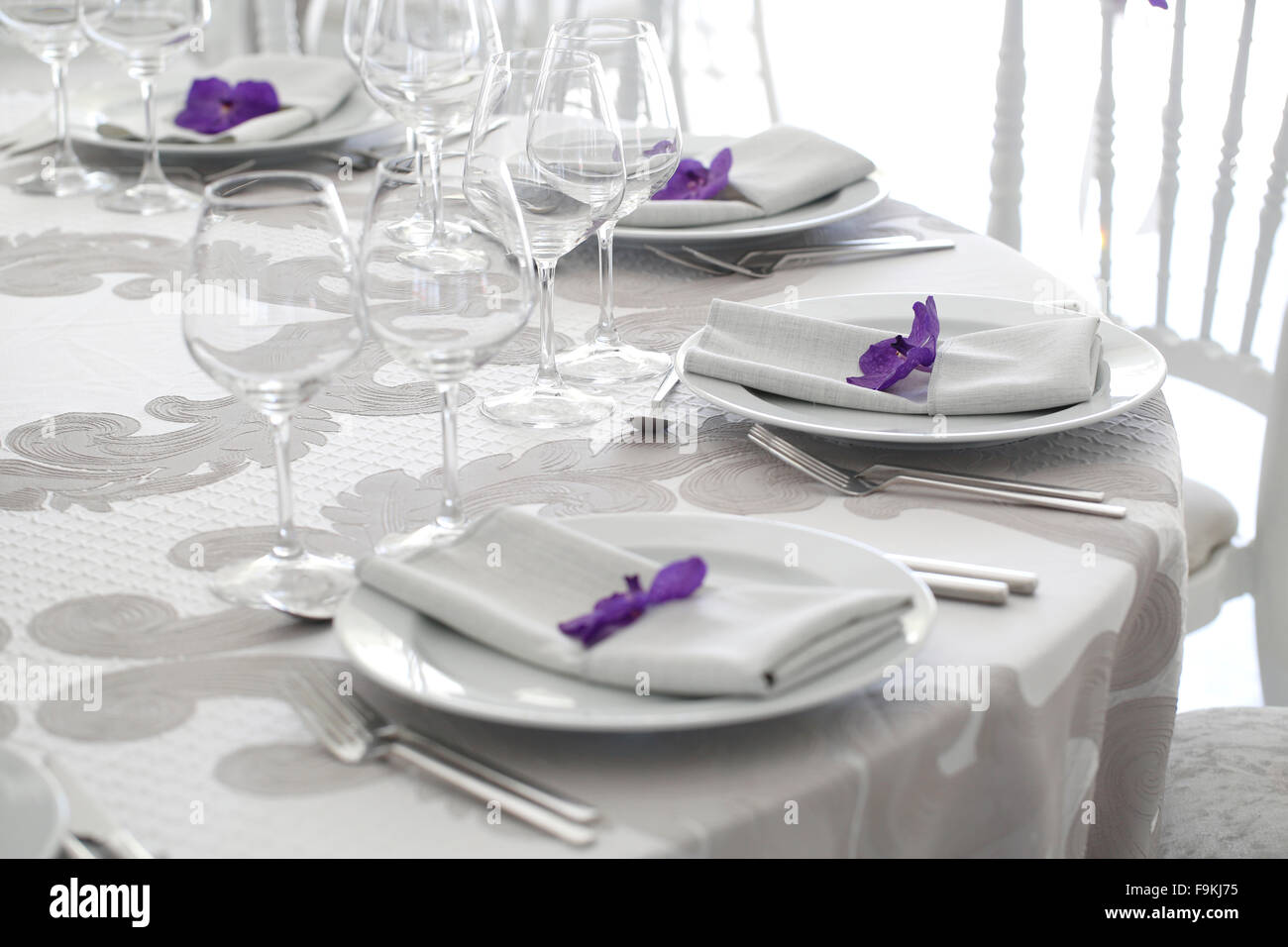 Decorated table wedding reception hi-res stock photography and images ...