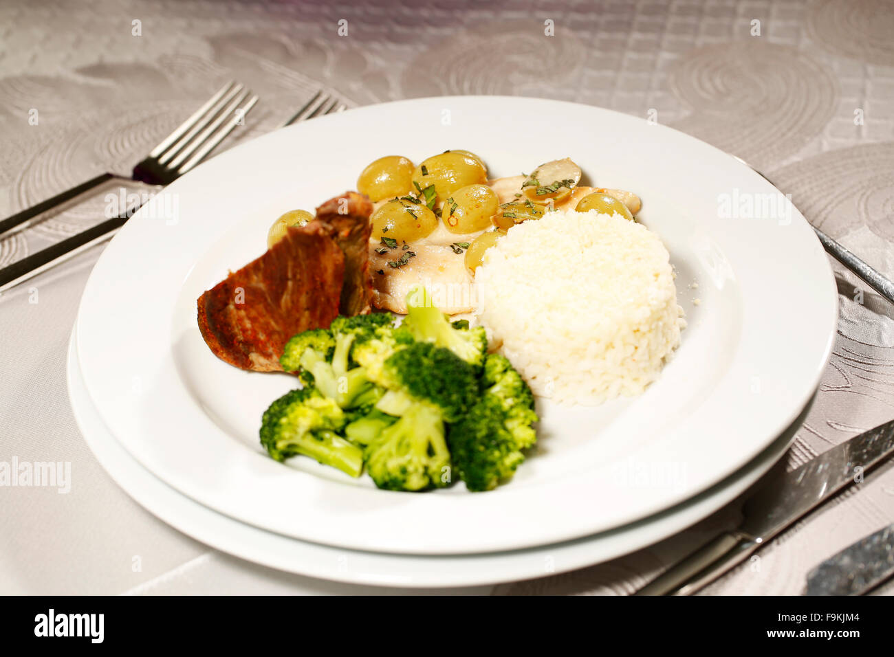 Delicious gourmet food at restaurant Stock Photo - Alamy