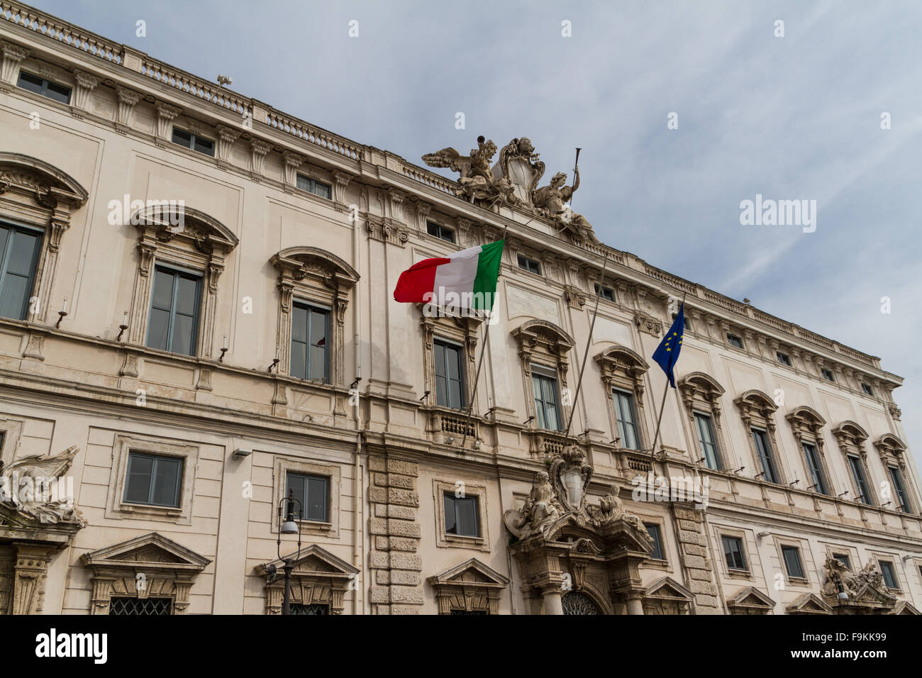 Rome, the Consulta building in Quirinale square Stock Photo - Alamy