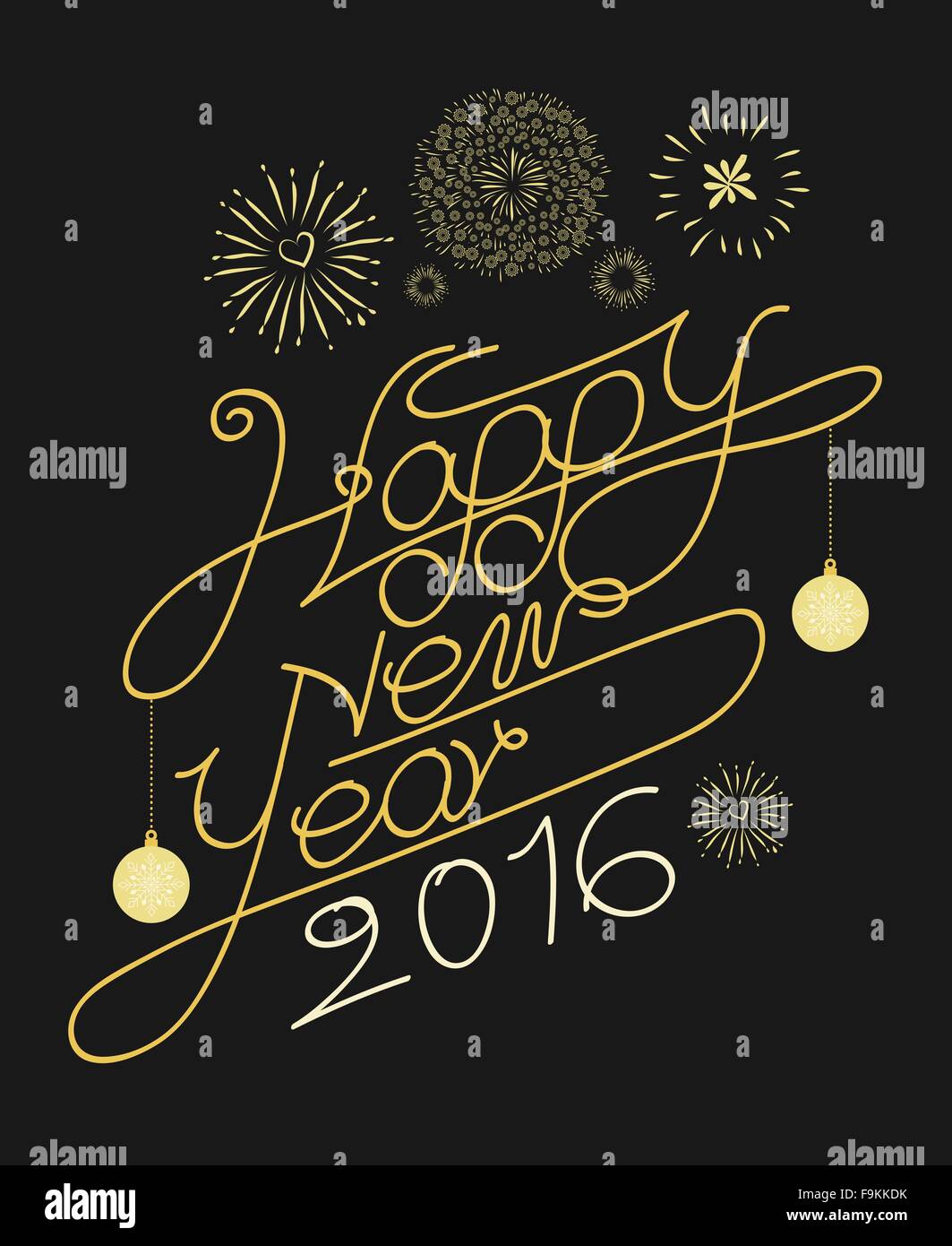 Happy New Year Typography Vector Design Stock Vector Image And Art Alamy