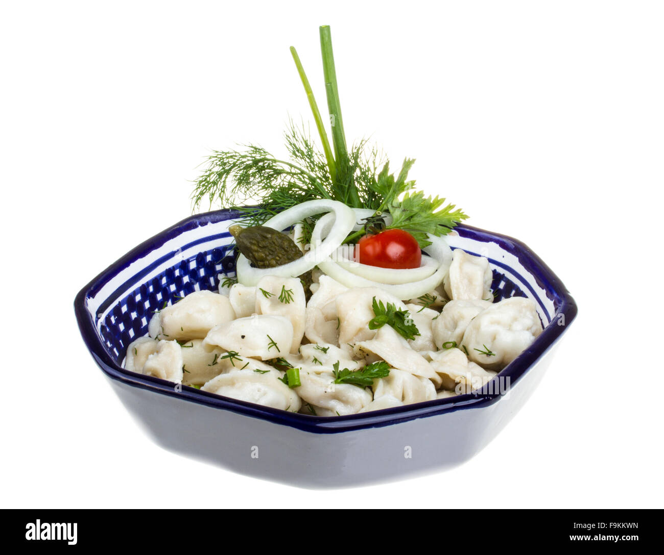 Bowl with traditional russian dish - pelmeni (dumplings Stock Photo - Alamy