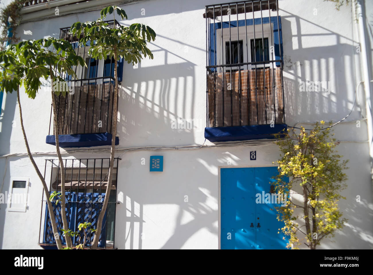 Typical Building in the Stylish Town of Marbella on the Costa del Sol ...