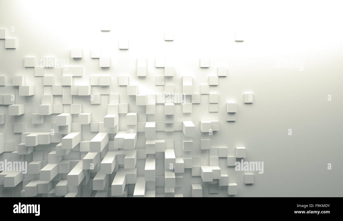 3d image of cubes geometric background Stock Photo - Alamy