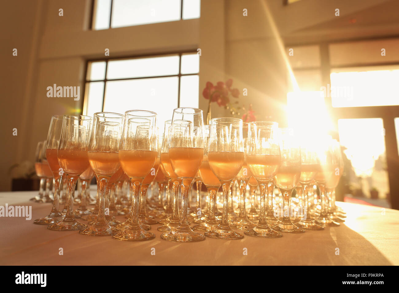 Butler and champagne hi-res stock photography and images - Alamy