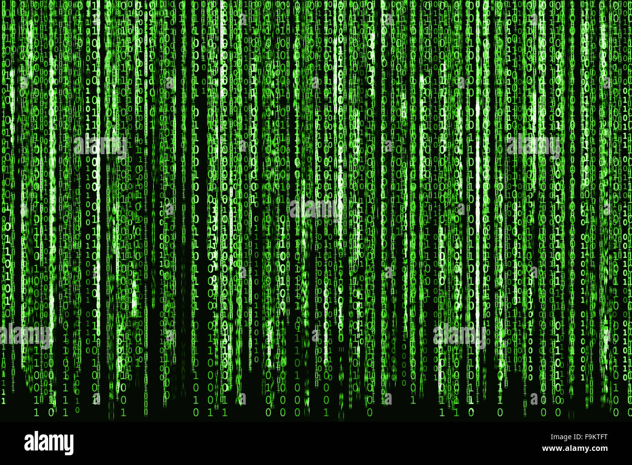 Green Binary Code Stock Photo - Alamy