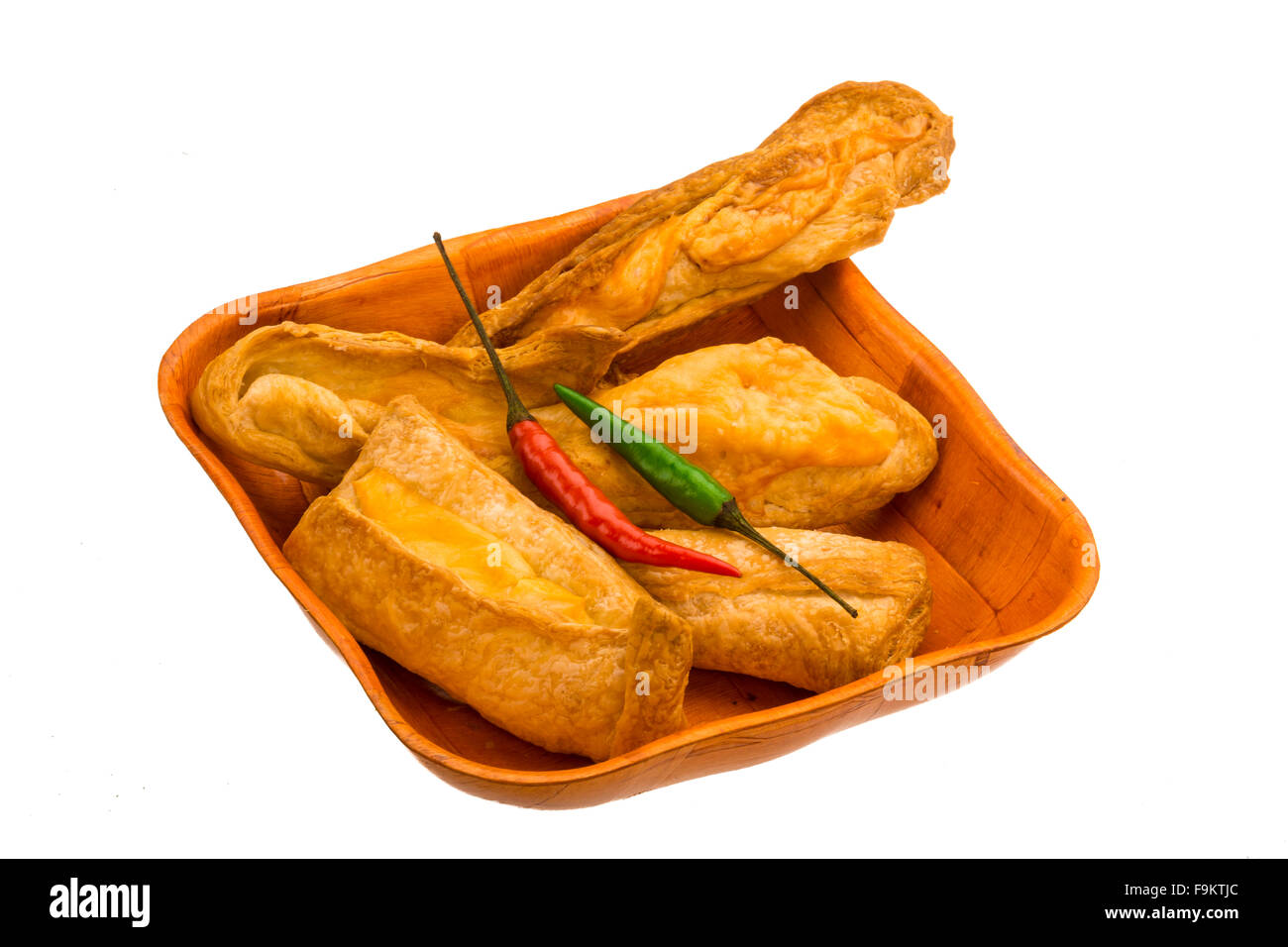 Pastries with cheese and chilli pepper isolated Stock Photo - Alamy