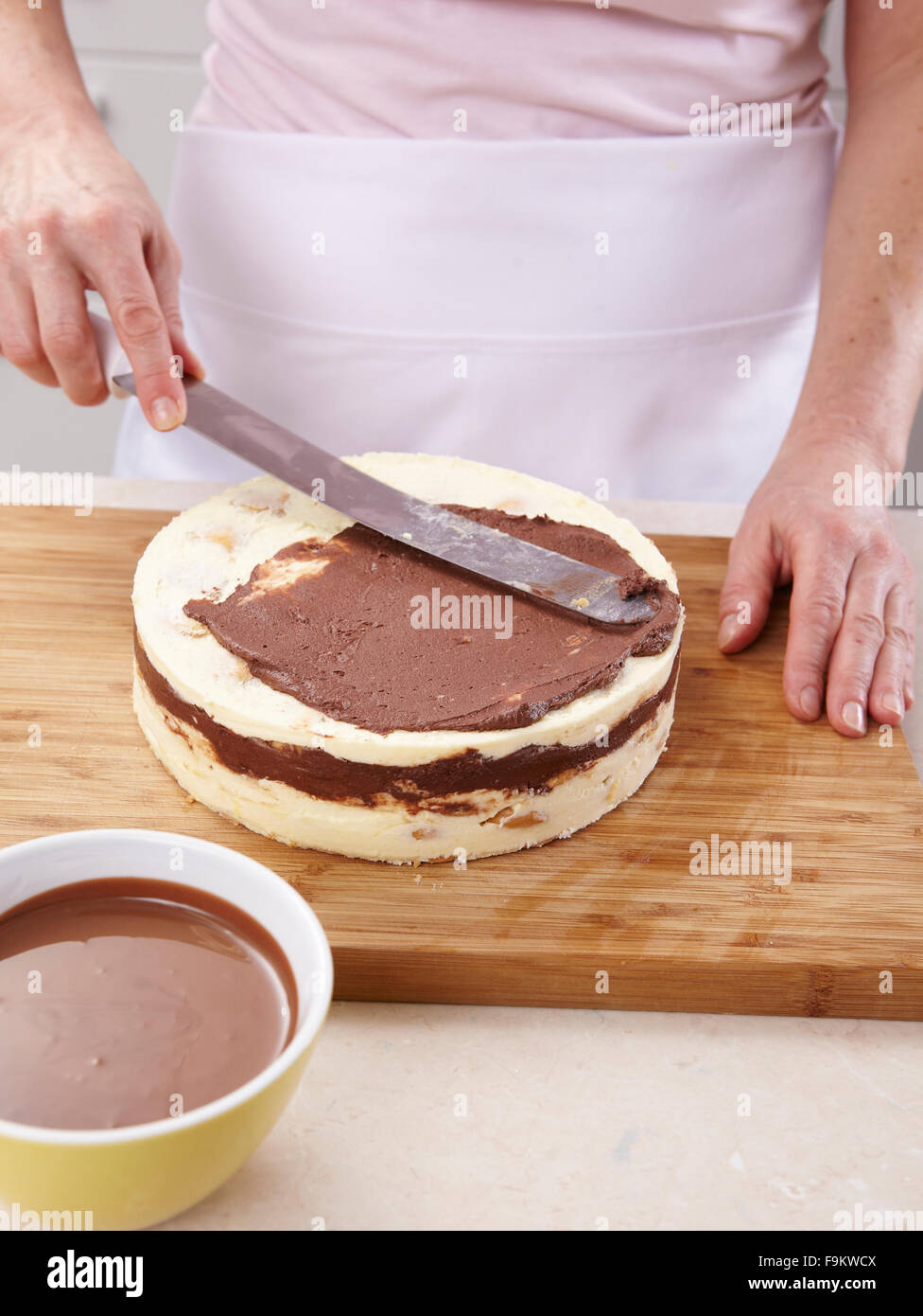Malakov cake + steps Stock Photo - Alamy