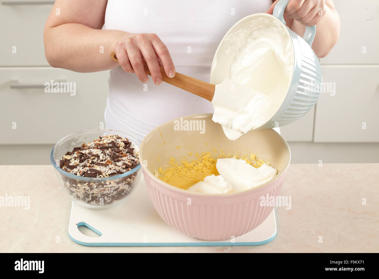 STrawberry cake for kids + steps Stock Photo - Alamy