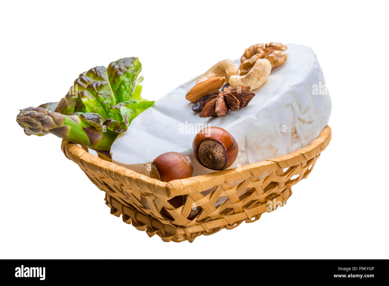 Fresh soft brie cheese Stock Photo - Alamy
