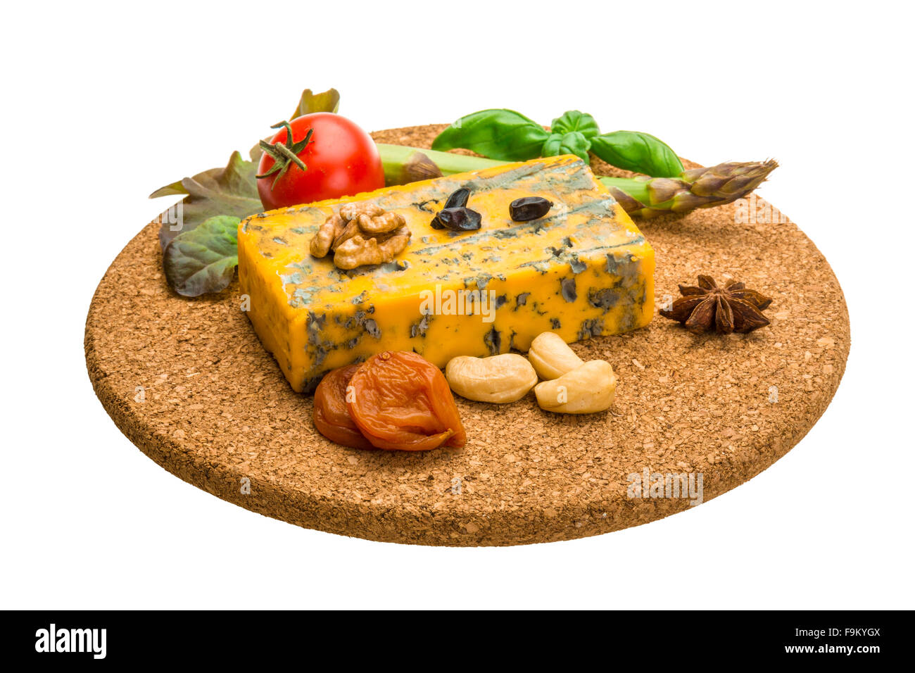 Gold cheese with mould Stock Photo - Alamy