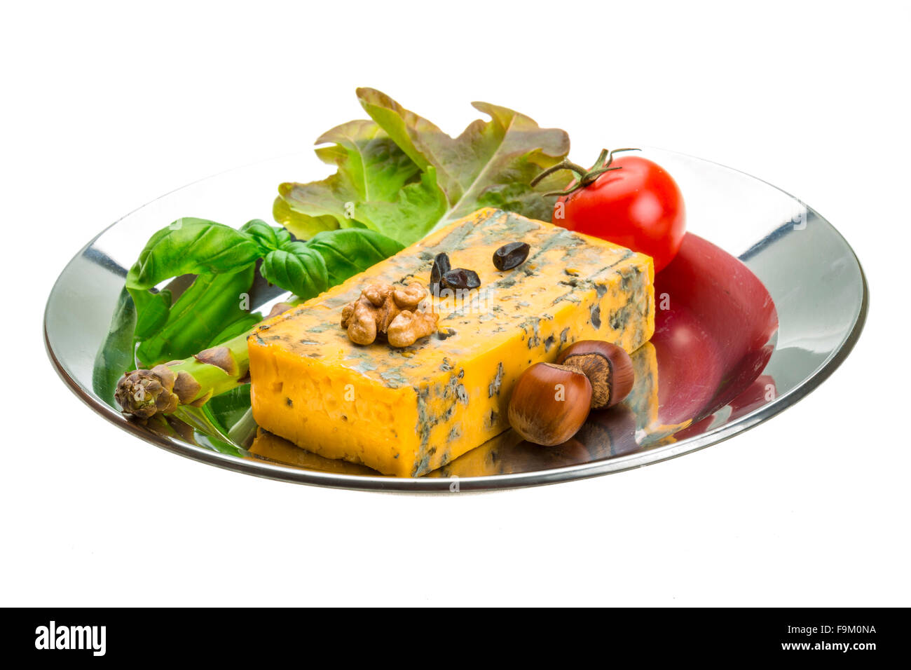 Gold cheese with mould Stock Photo - Alamy