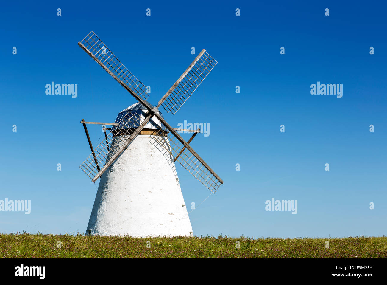 Windmill as farm's decoration of the countryside Stock Photo - Alamy