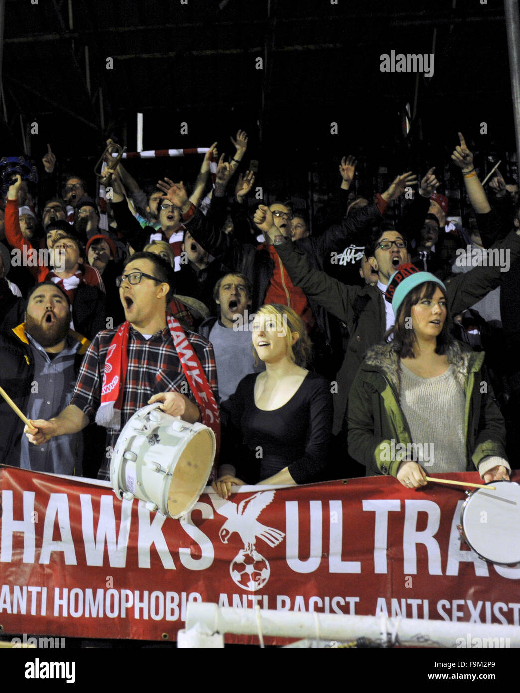 Whitehawk football fans hi-res stock photography and images - Alamy