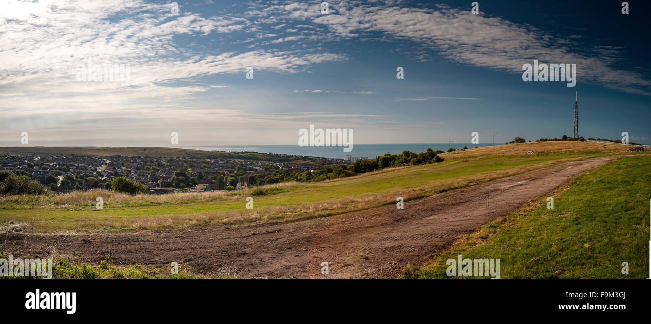 Whitehawk Neolithic Causewayed Enclosure overlooking Brighton, East ...