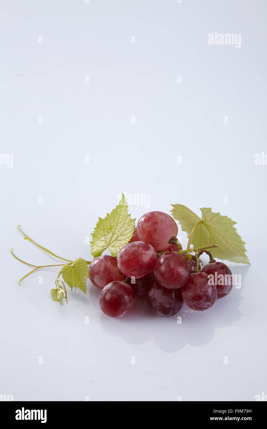red grape isolated on white Stock Photo - Alamy