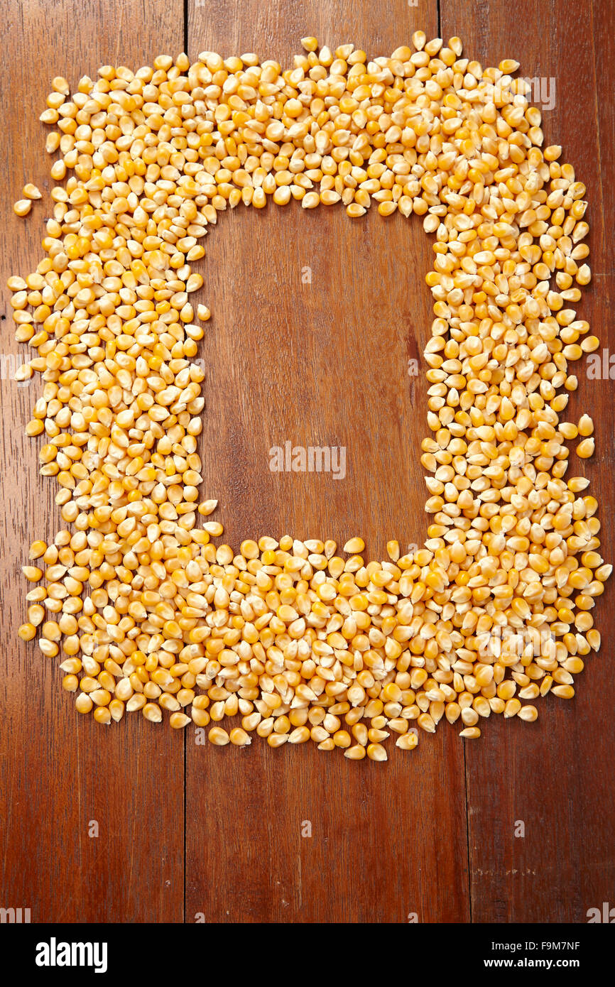 maize corn arranged shape of frame Stock Photo - Alamy