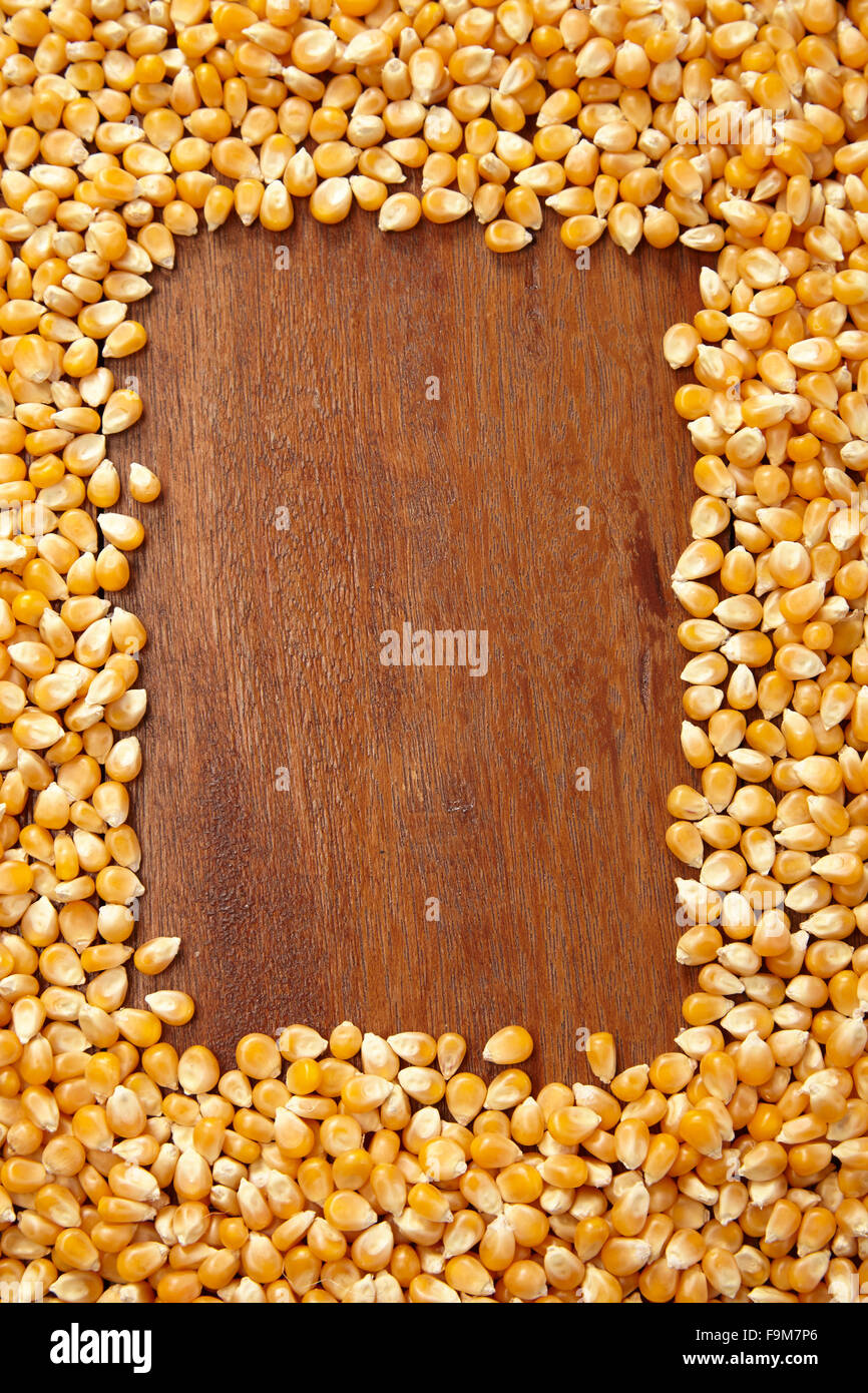 maize corn arranged shape of frame Stock Photo - Alamy