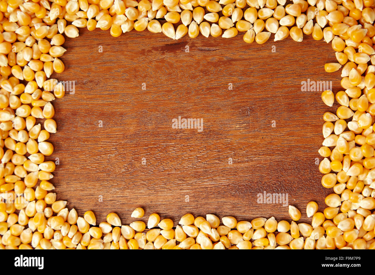 maize corn arranged shape of frame Stock Photo - Alamy