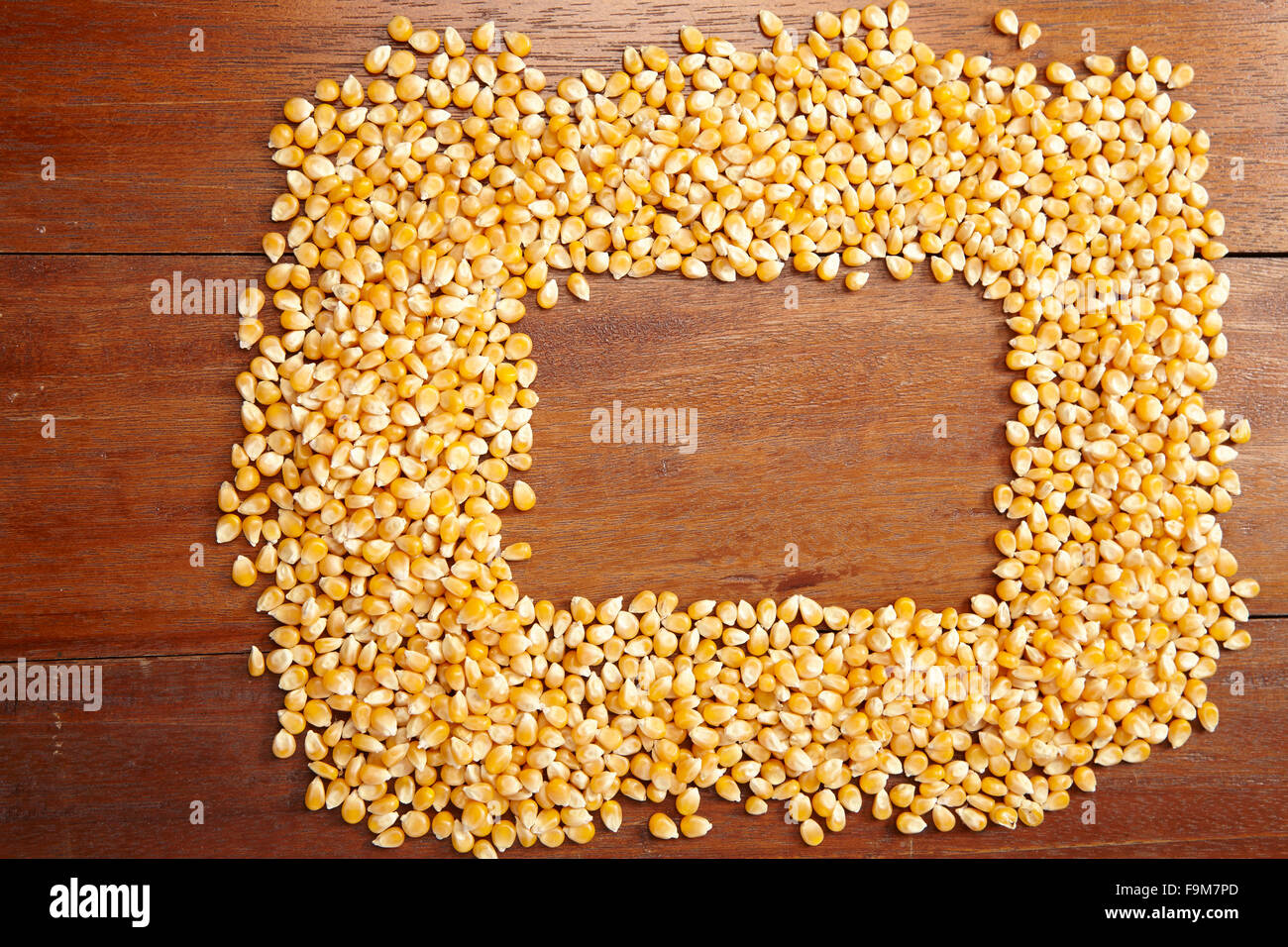 maize corn arranged shape of frame Stock Photo - Alamy
