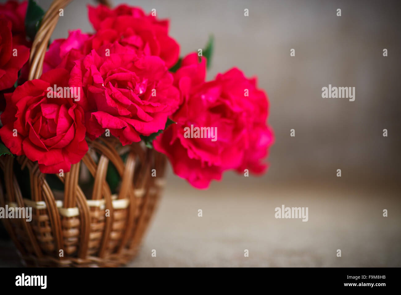 beautiful bouquet of red roses Stock Photo - Alamy