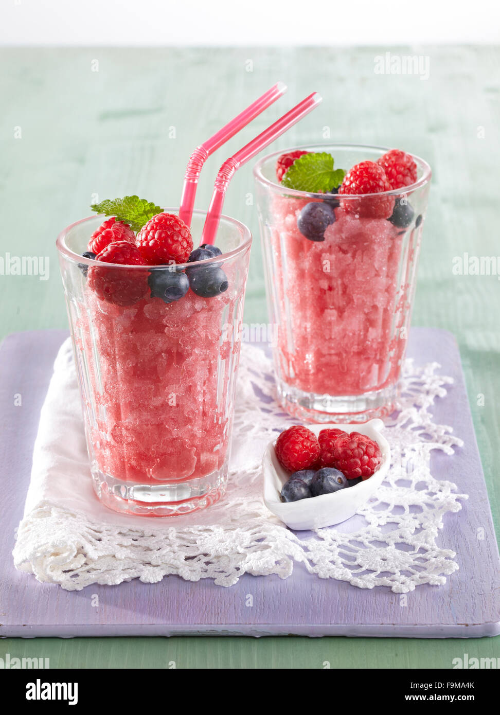 Forest fruit granita Stock Photo - Alamy