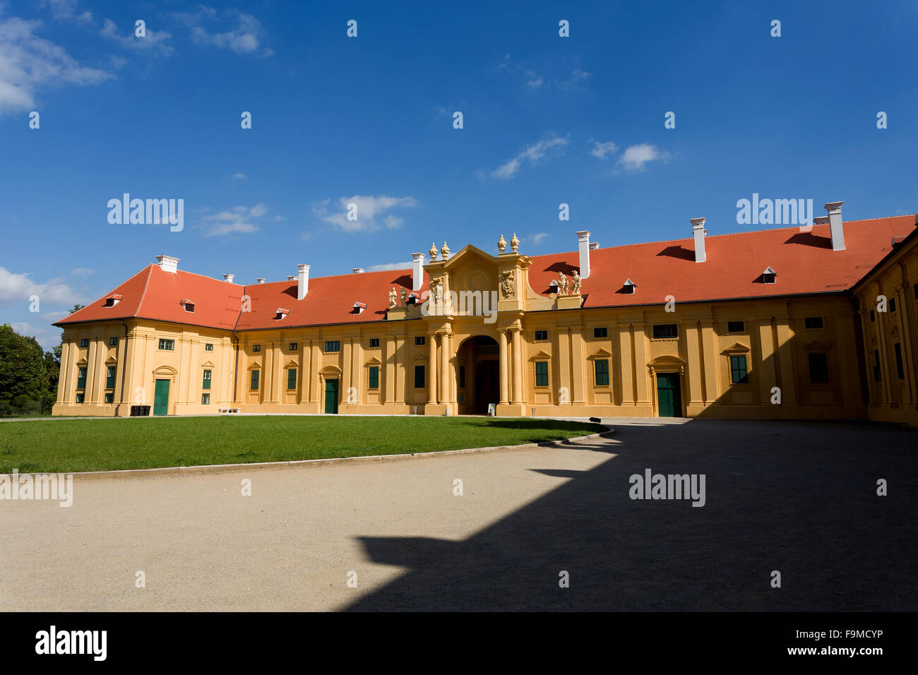 Front View of Lednice Castle at Sunset, UNESCO World Heritage in ...