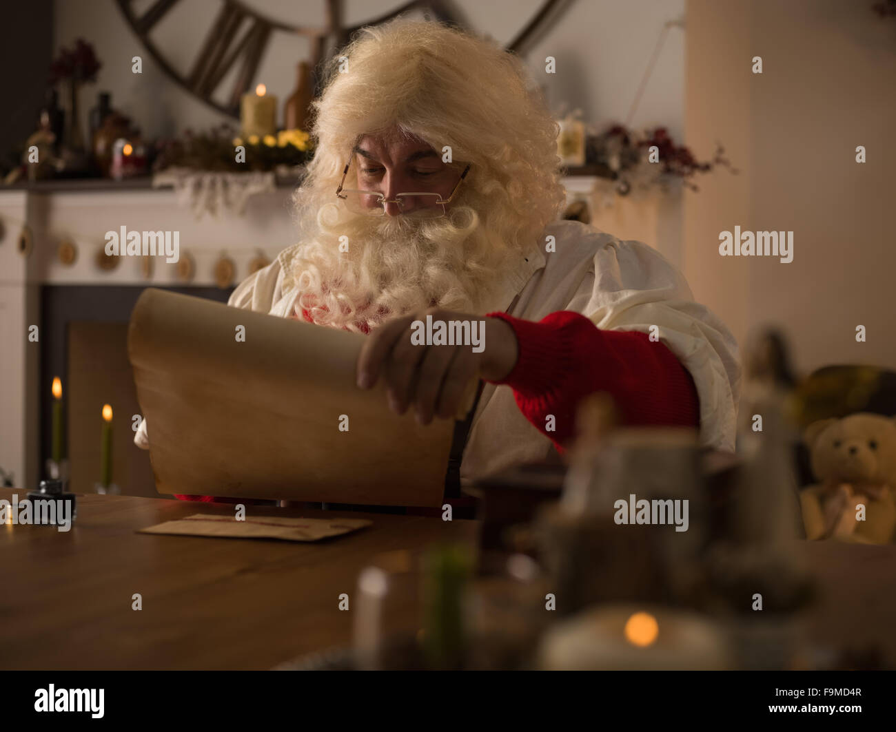 Santa claus workplace letters hi-res stock photography and images - Alamy